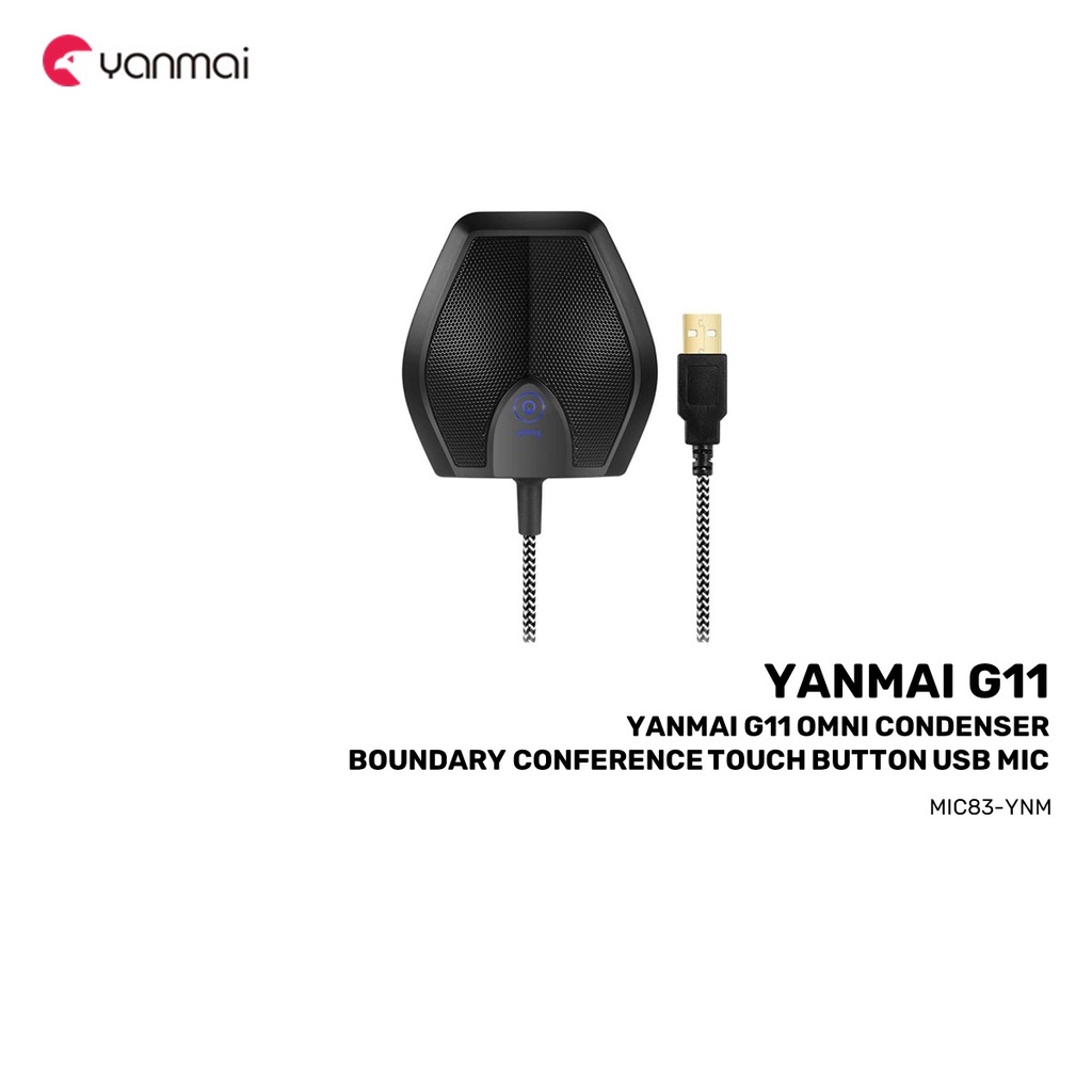 YANMAI G11 OMNI CONDENSER BOUNDARY CONFERENCE TOUCH BUTTON USB MIC ...