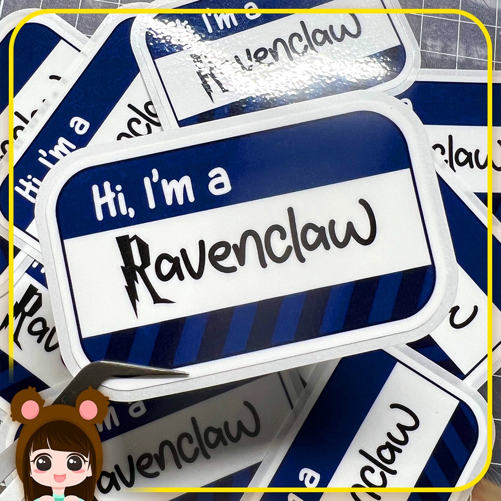Harry Potter Ravenclaw House Name Waterproof Sticker, Easy Peel Sticker ...