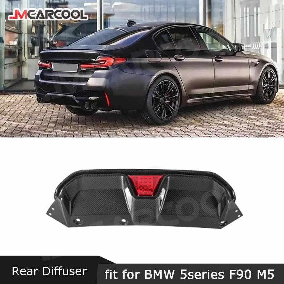 Dry Carbon Fiber/FRP Prime Black Car Rear Diffuser Bumper Lip for BMW 5 ...