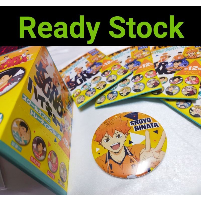 BIG 75mm Haikyuu Can Badge Original Haikyu School Object Trading Badge ...