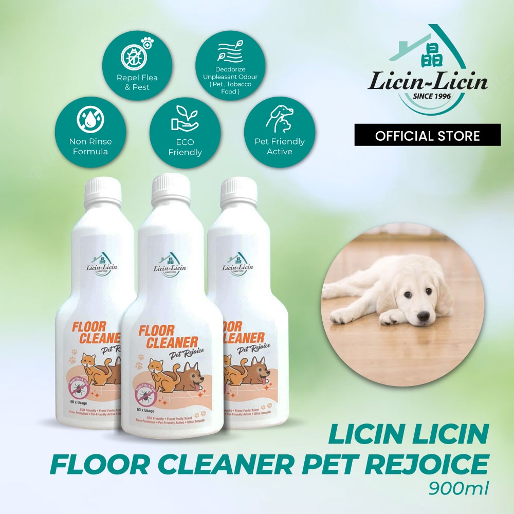 Licin Licin Floor Cleaner Pet Rejoice 900ML Pet Friendly Non-Rinse ...