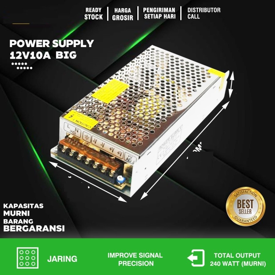 Power Supply 12v 10a - 12v 10a Adapter For CCTV | Shopee Malaysia