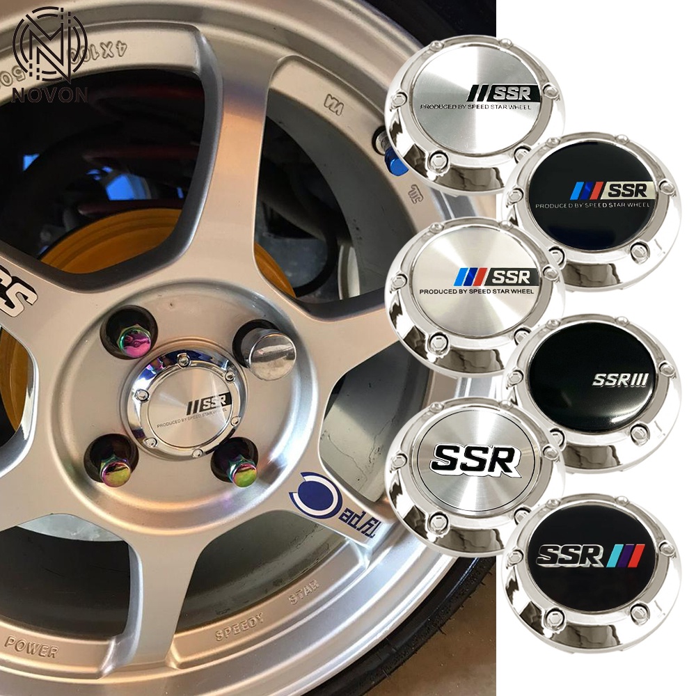 1pc 66mm/62mm SSR Car Wheel Hub Caps Cover Center Cap Rim Chrome Logo ...