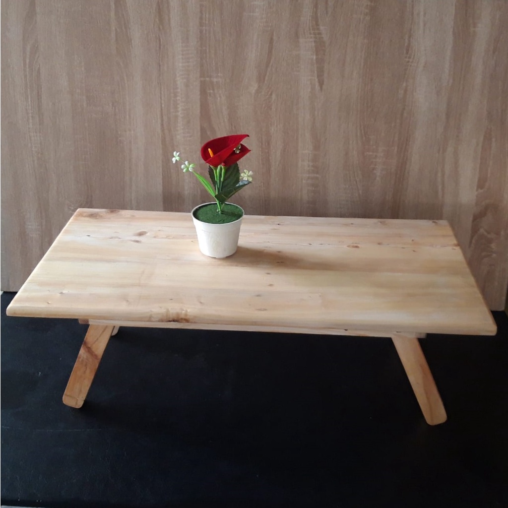 KAYU Roekre Dutch Teak Wood Study Table 70x40cm-Lesehan Folding Table ...