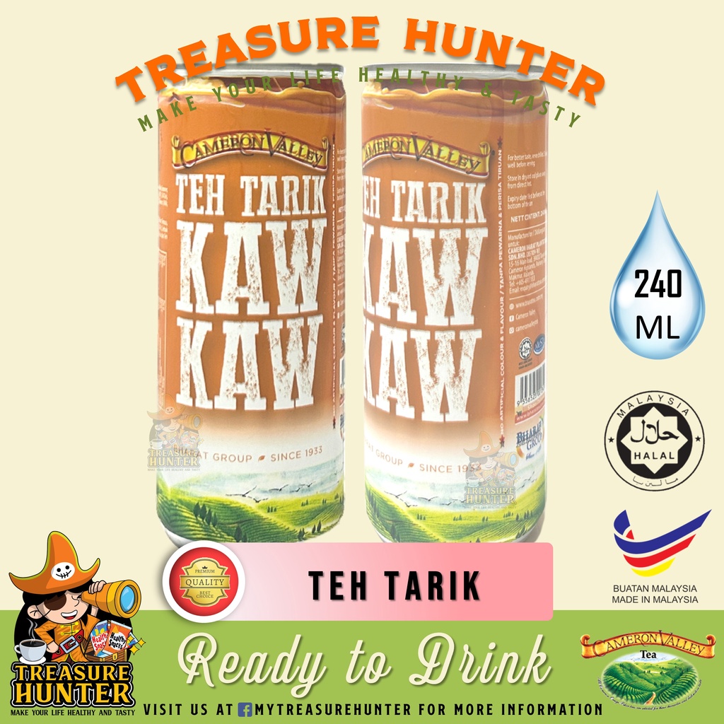 Cameron Valley Teh Tarik Kaw Kaw 1 can x 240ml | Shopee Malaysia