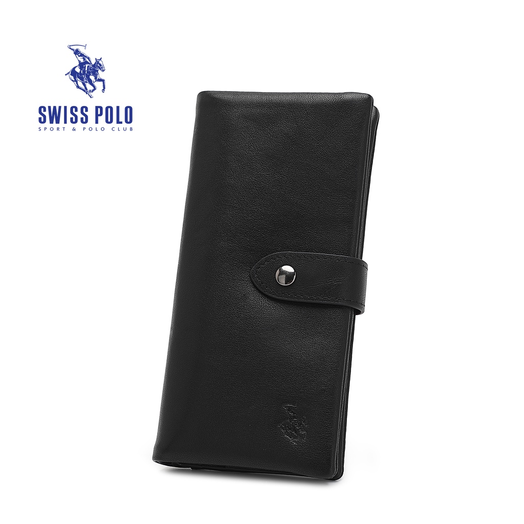 SWISS POLO Genuine Leather RFID Wallet - Black SW 186/SW 187 | Shopee ...