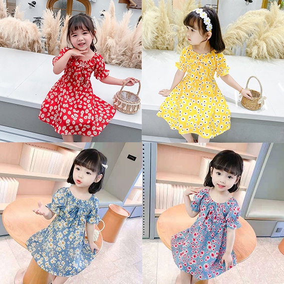 Ready stock girl dresses baju baby girl dress cotton girl clothes dress ...