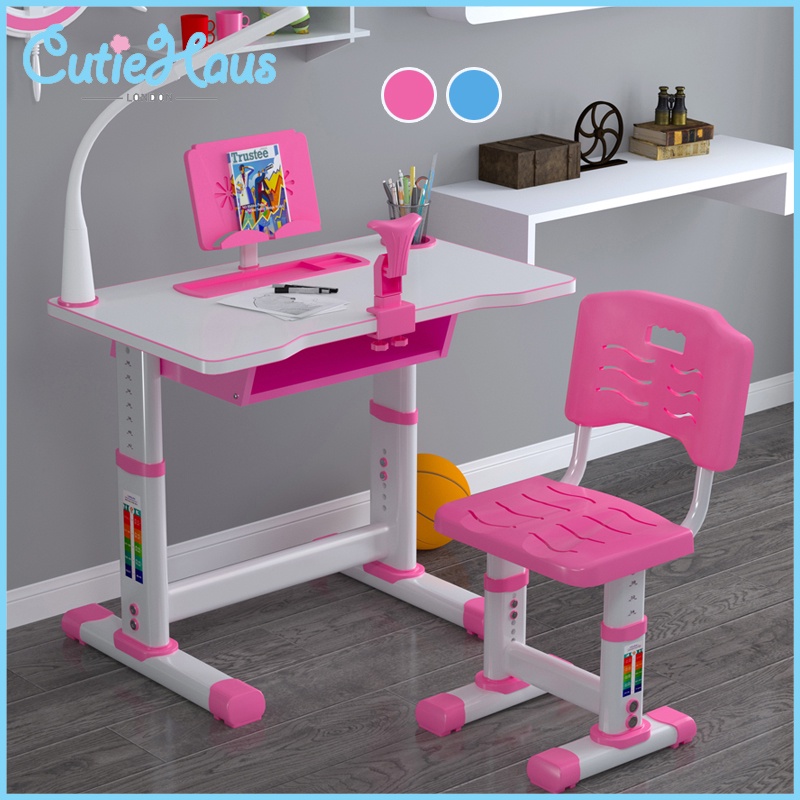 Cutiehaus Adjustable Height Children Study Table With Lamp Kids Online ...