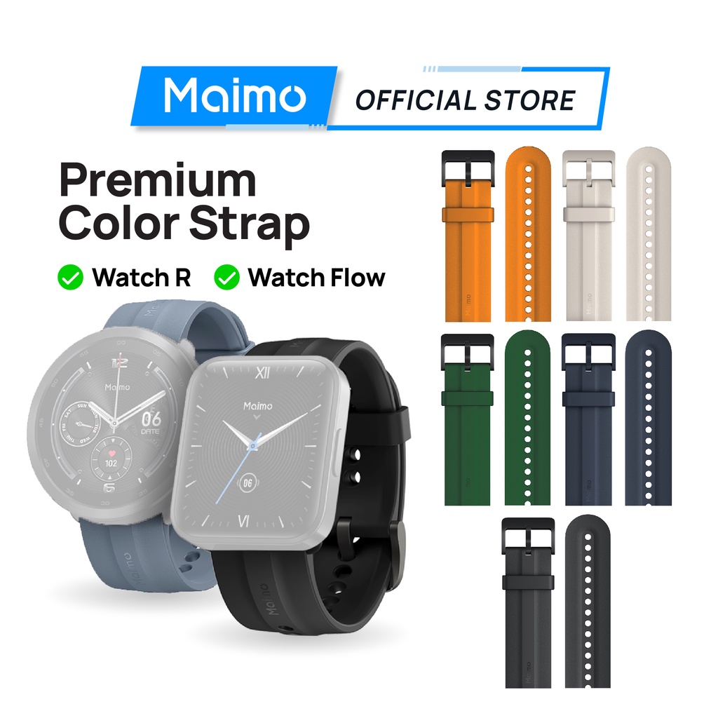 Maimo Watch R / Flow Premium Color Strap (Silicone) | Shopee Malaysia
