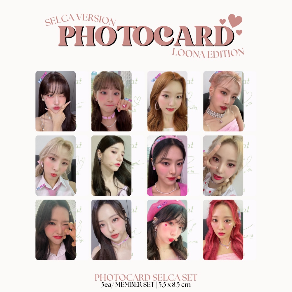 Photocard LOONA SELCA FLIP THAT 2 Sides (5Pcs Contents+2-Sided ...