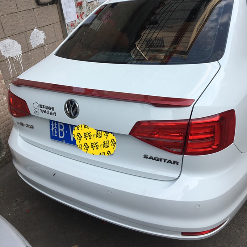 Use For VW Jetta mk6 2012-2018 Spoiler ABS Plastic Carbon Fiber Look ...