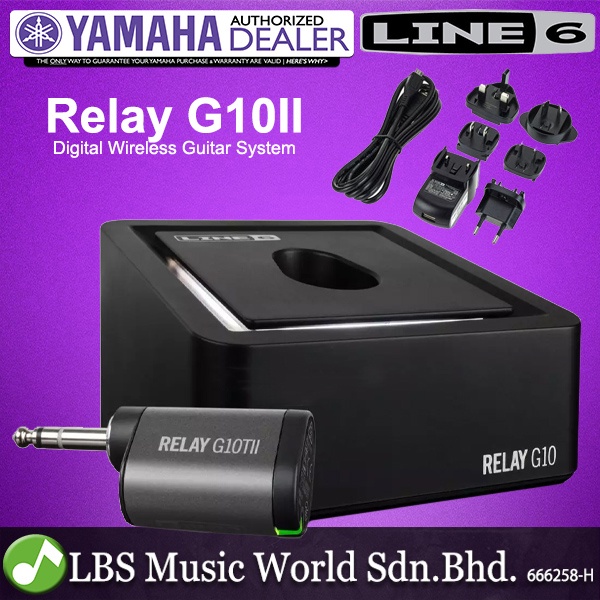 Line 6 Relay G10II Digital Wireless System with Rechargeable Battery ...