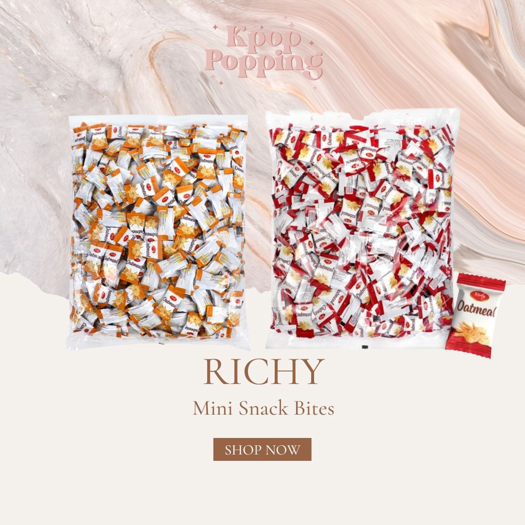 Richy: Oatmeal Mini Bites Korean Snack Assorted 500g | Shopee Malaysia