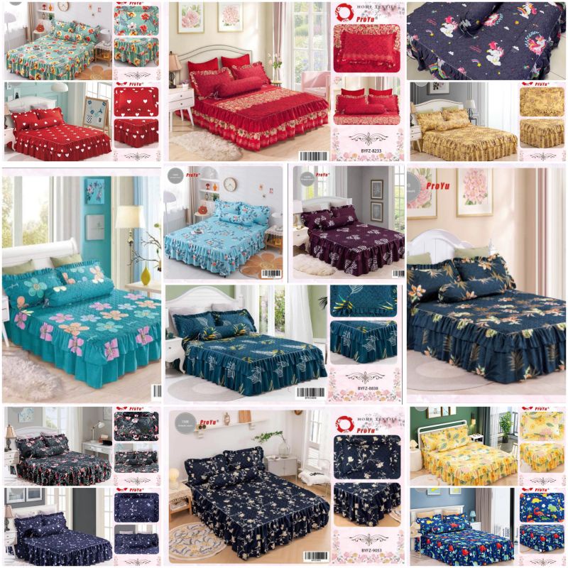 cadar patchwork ropol with fiber saiz queen/king 4 in 1 | Shopee Malaysia