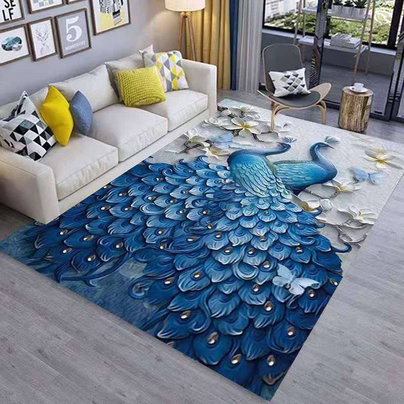 Butterfly/Peacock 3D Printing Carpets karpet for Living Room floor ...