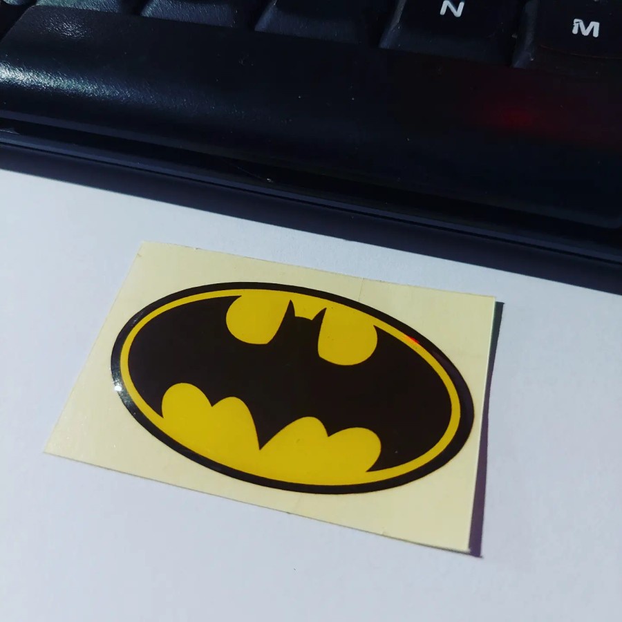 Batman Resin Embossed Sticker Logo Small 3D Flexible Sticker Unit ...
