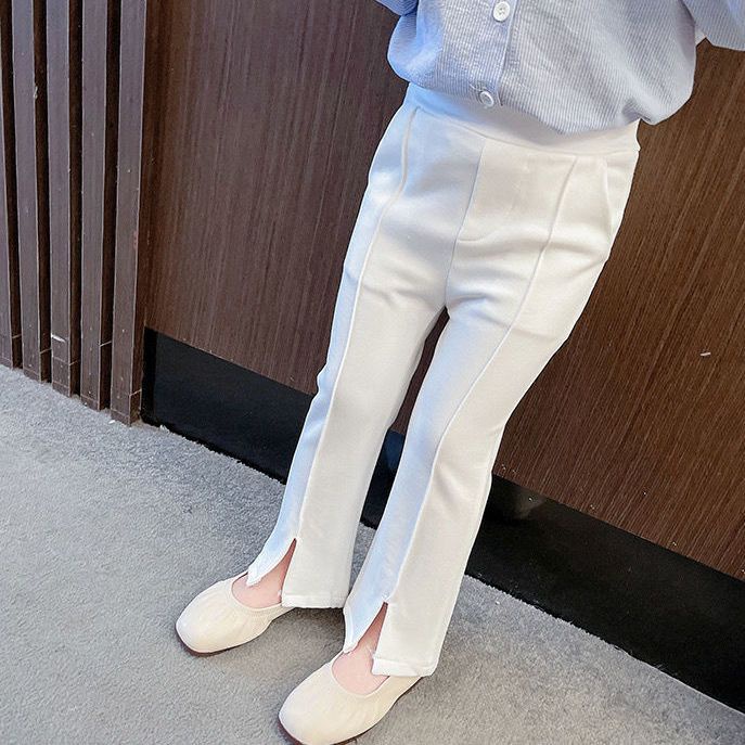 Baby Girl Pants Kids Flared Trousers Split Pants | Shopee Malaysia
