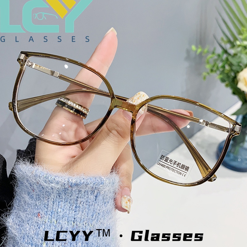 Lcyy2023 new irregular box anti -blue light glasses tide large -frame ...
