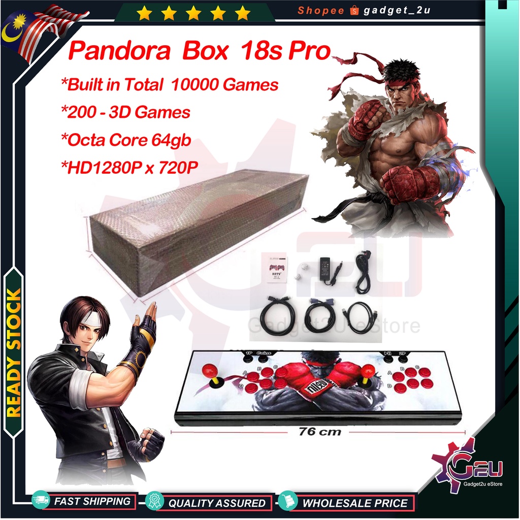 36800 Games in 1 Pandora Box 88s Wi-Fi Arcade Video Game Console ...