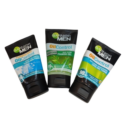 GARNIER MEN OIL CONTROL SUPER DUO FOAM / COOLING FOAM / DEEP CLEAN ...