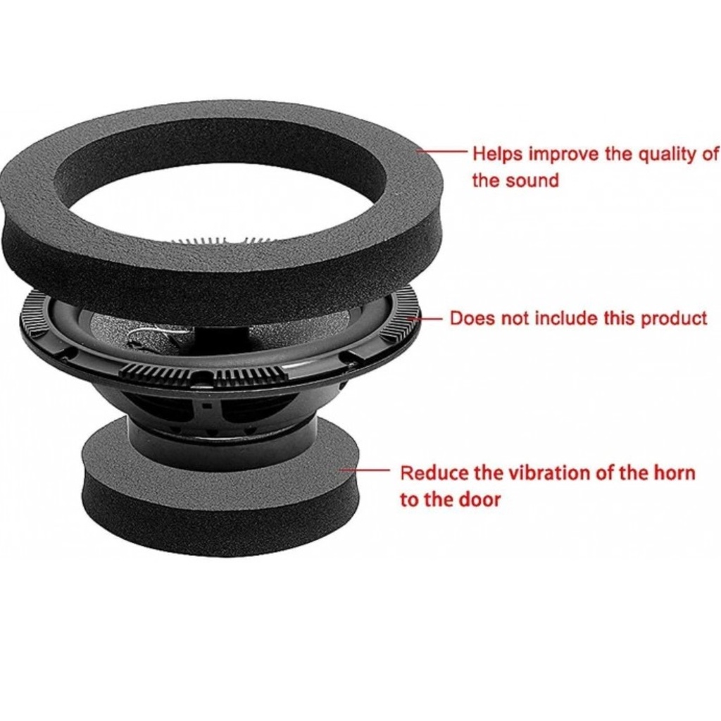 MOHAWK 6.5 INCH SPEAKER RING FOAM SOUNDPROOF PROTECTOR SPONGE | Shopee ...