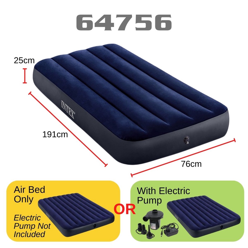 PRODIY INTEX 5 Size Inflatable Air Mattress Tilam Angin Single Intex ...