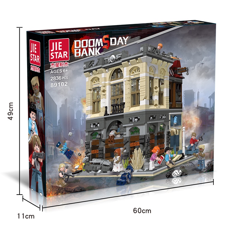 Jie Star 89102 Creator Expert Brick Bank - Apocalypse Version - MOC ...