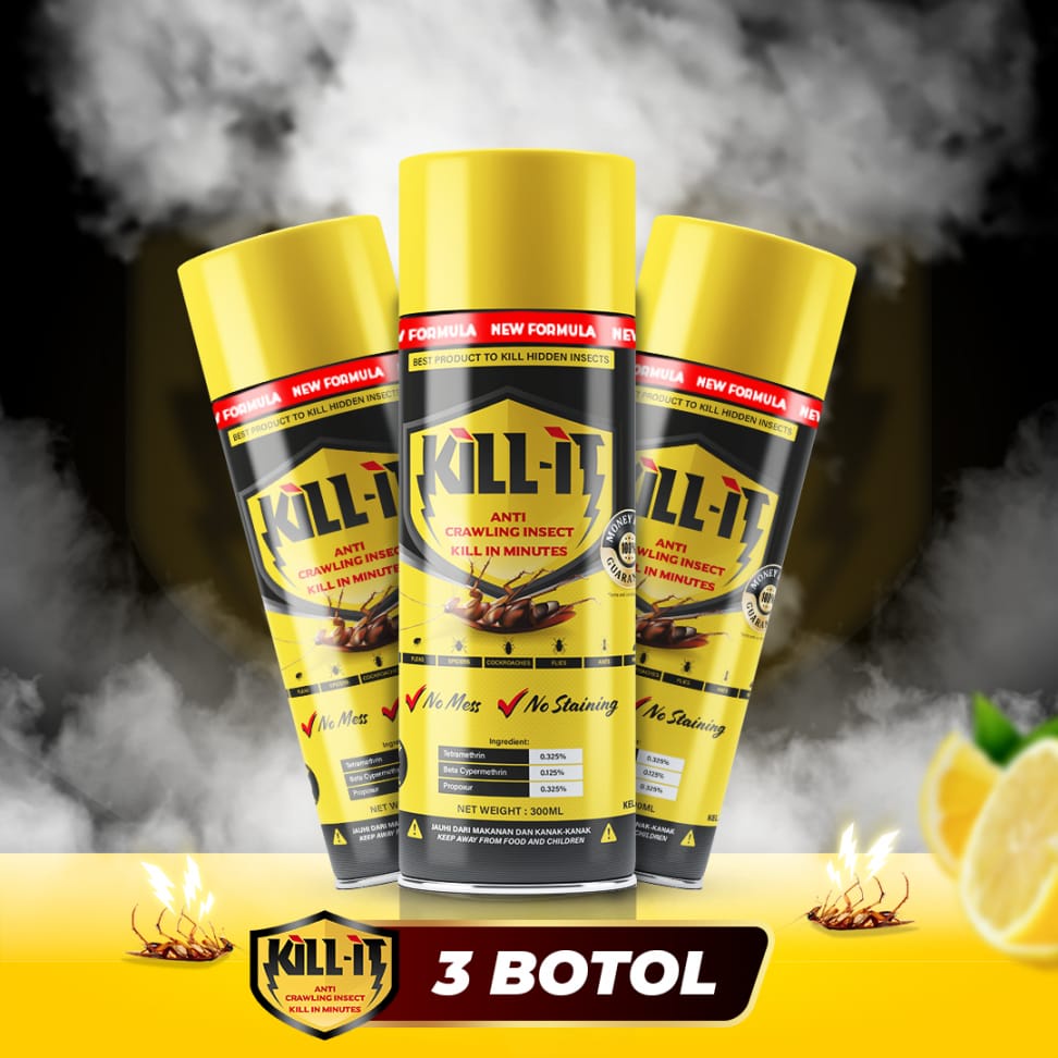 Kill It Spray PAKAR HAPUS LIPAS Dr Fresh Ikillz Raco Killit Bunuh Lipas Serangga Perosak kereta ...