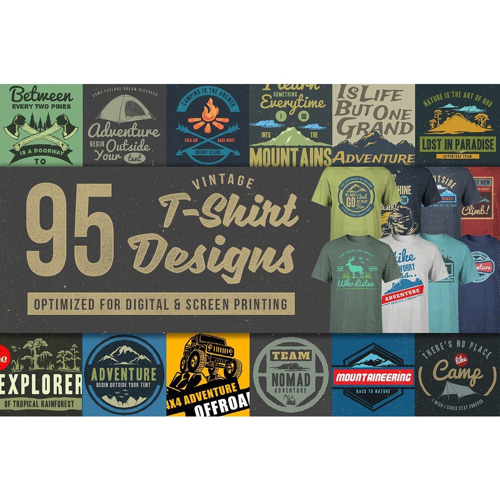 95 T-Shirt Designs Mega Bundle for Tshirt Business Clothing Line ...