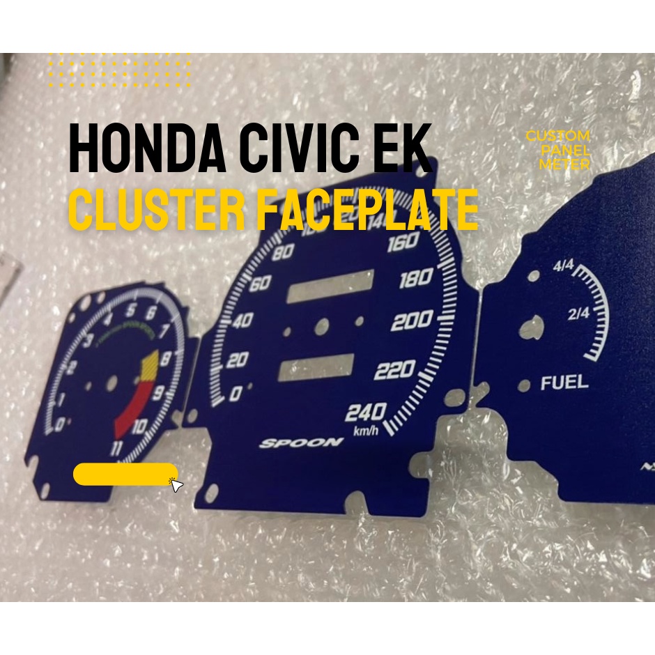 HONDA CIVIC EK CLUSTER FACE PLATE MANUAL PANEL METER SPEEDOMETER | Shopee Malaysia