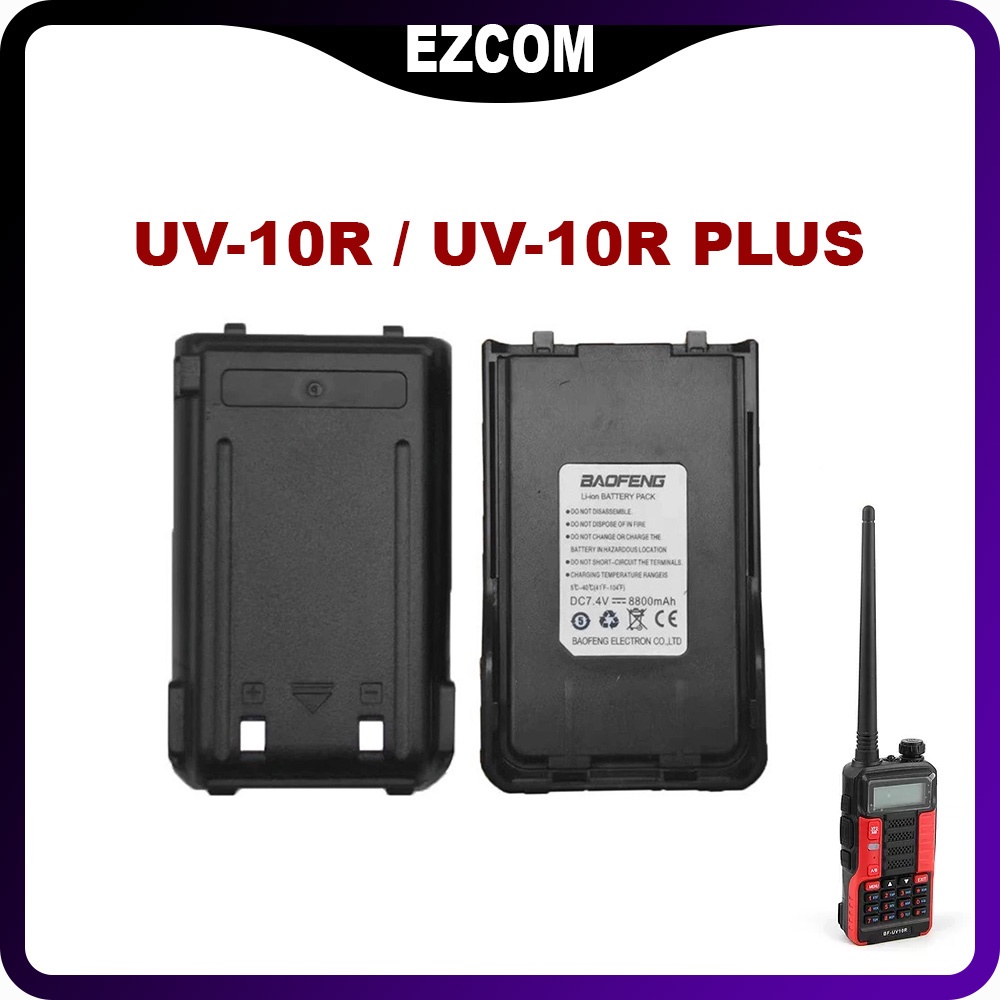 EZCOM Baofeng UV10R 10R plus Battery Bateri Walkie Talkie | Shopee Malaysia