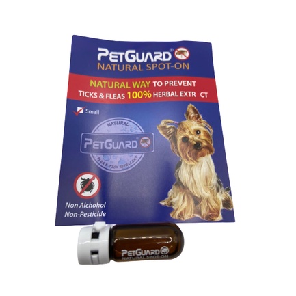 Petguard Natural Spot-On Ticks and Flea repellent For Cat/Dog | Shopee ...