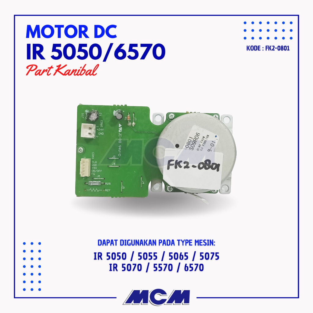 MESIN Dc MOTOR Photocopy Machine CANON IR 5050 5070 6570 - PART KANIBAL ...