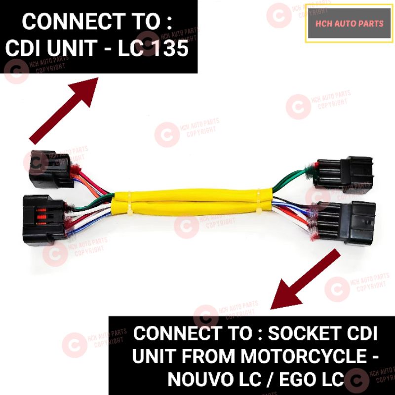 CDI CONVERTER SOCKET - LC 135 > PNP > NOUVO LC / EGO LC (NK) | Shopee ...