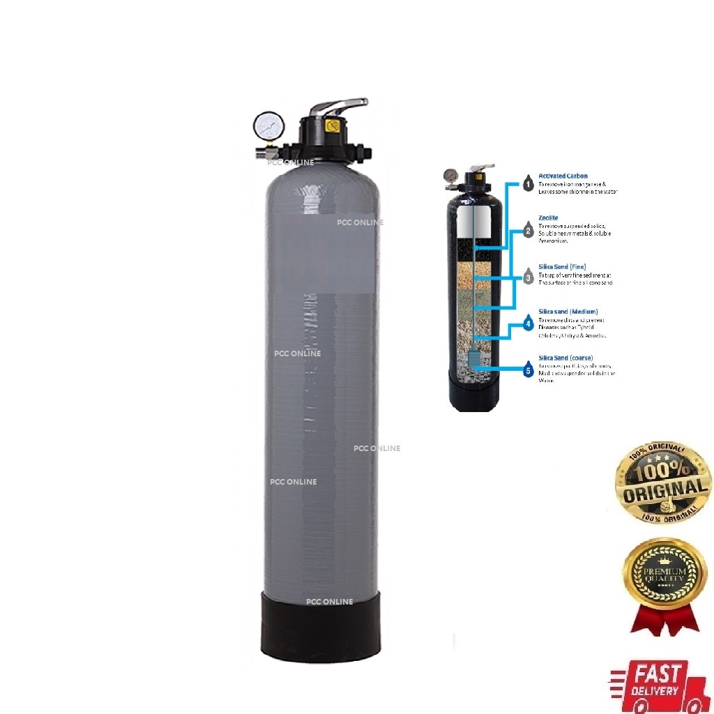 Outdoor Stand Water Filter / Penapis Air Luar Rumah 10''X44'' | Shopee ...