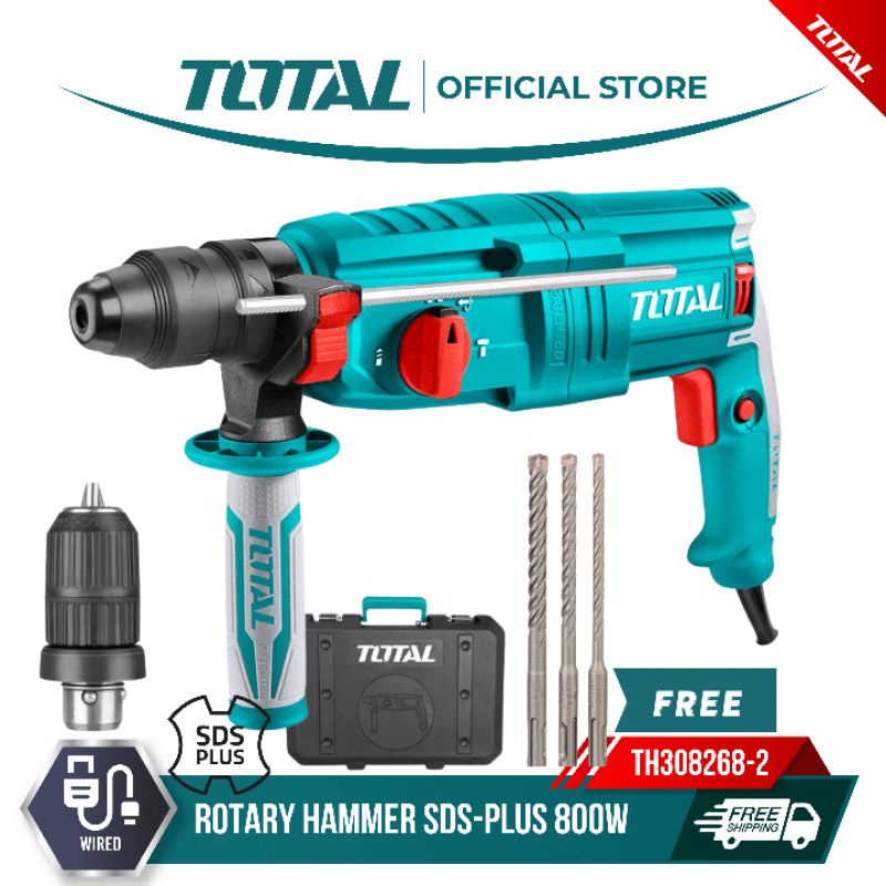 Total Rotary Hammer (800W) TH308268-2 | Shopee Malaysia