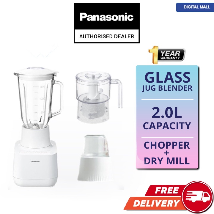 PANASONIC MX-MG53C1 700 W GLASS JUG BLENDERWITH CHOPPER & GLASS MILL MX ...