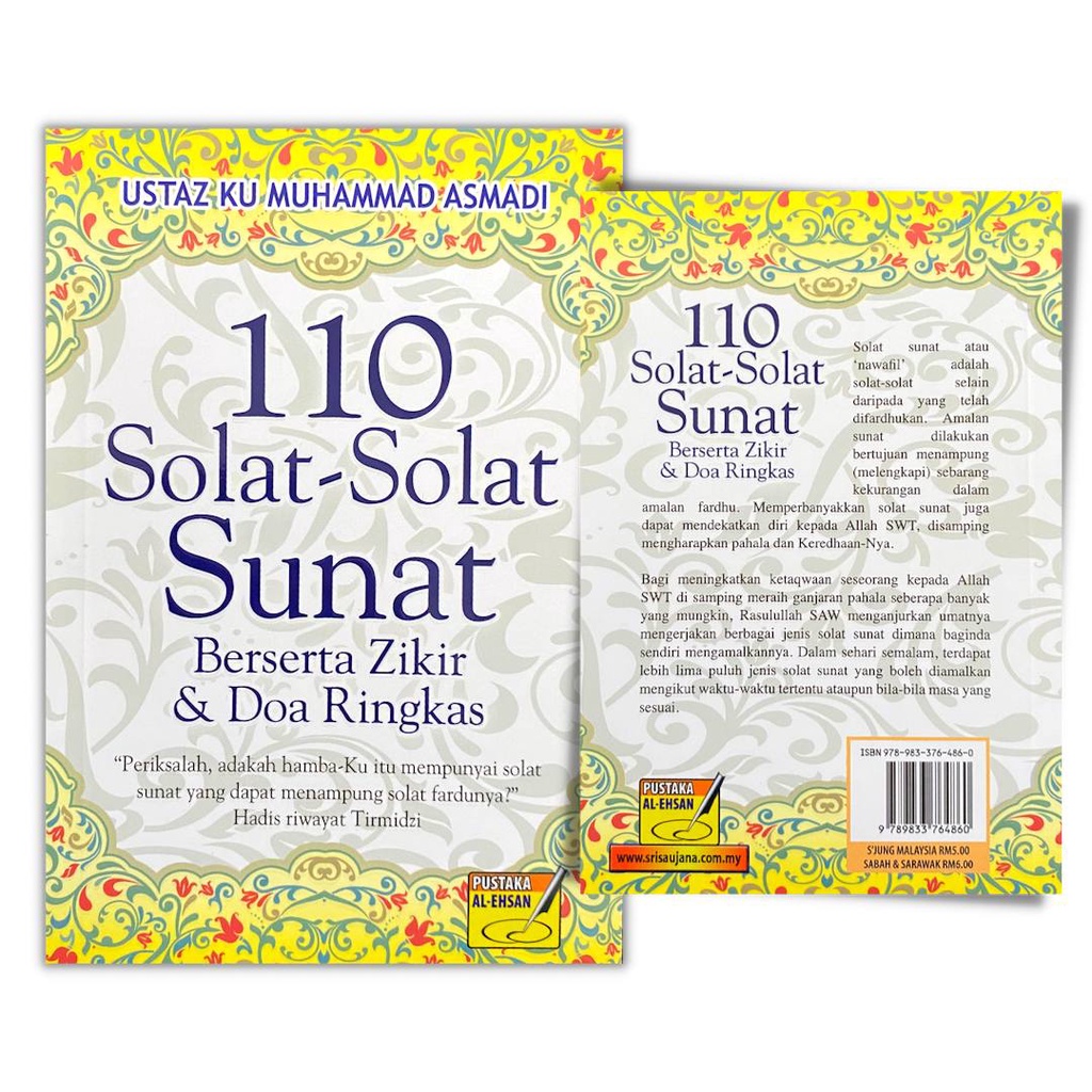 Buku 110 Solat-Solat Sunat Beserta Zikir & Doa Ringkas | Shopee Malaysia