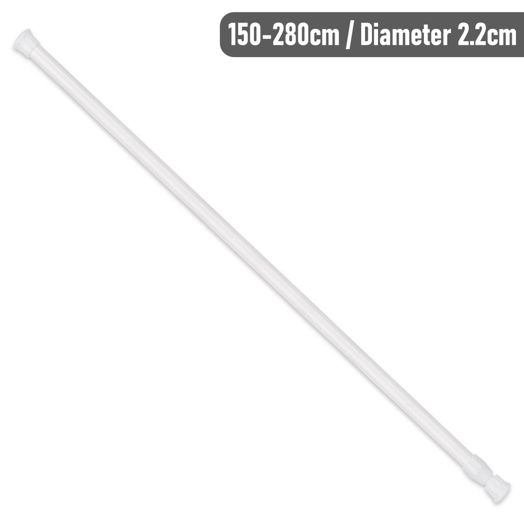 Adjustable Curtain Rod / Extendable Shower Curtain Rod / Telescopic ...
