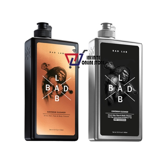 BAD LAB Caveman Cleaner 3-in-1 Hair Face Body (400ml) (Classic / Deep Cleansing) | Shopee Malaysia