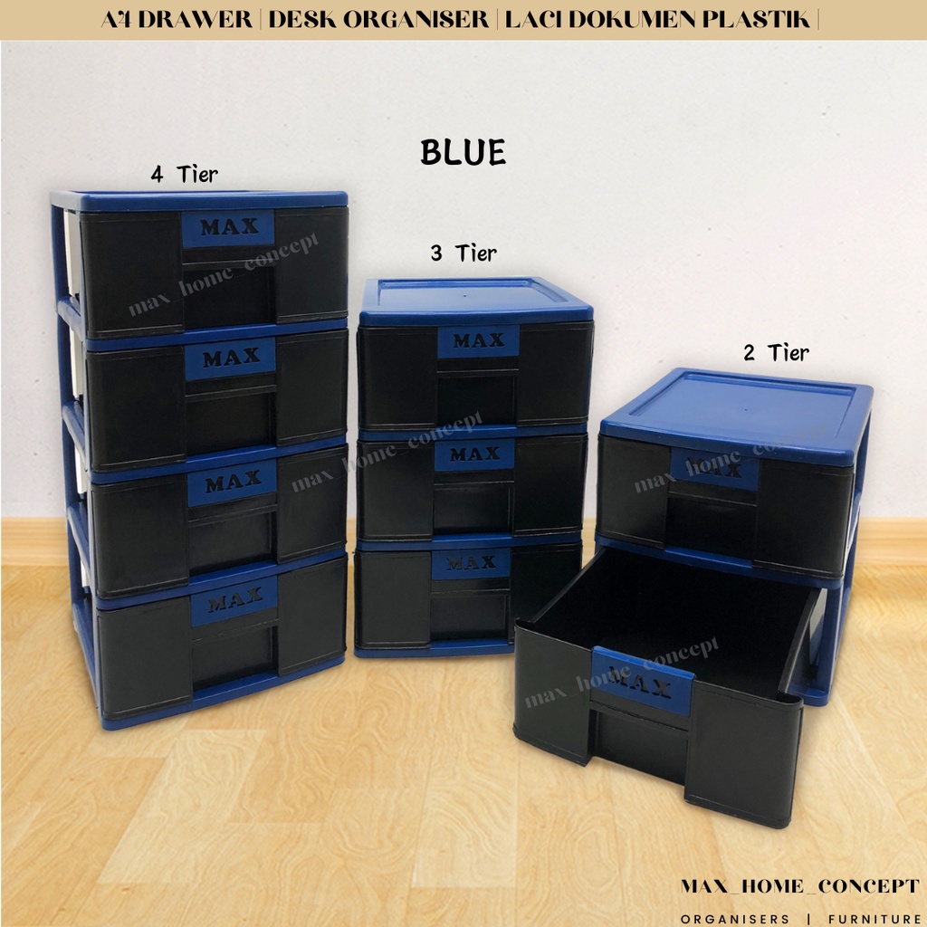 TERMURAH A4 SIZE DRAWER (2/3/4 TIER)| DOCUMENTS' STORAGE DRAWER ...