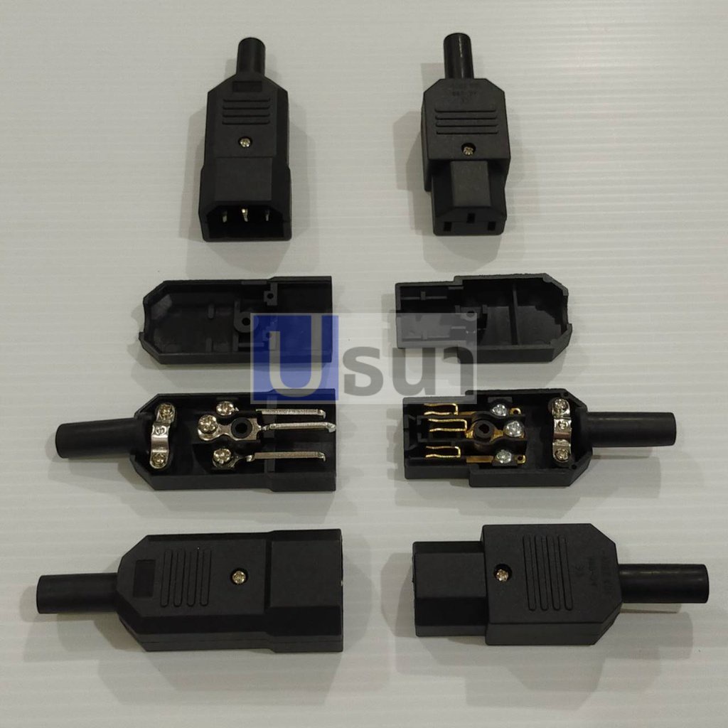 Power Cord Socket AC Plug Connector Adapter PDU UPS 3 Pin 10A 250V PP ...
