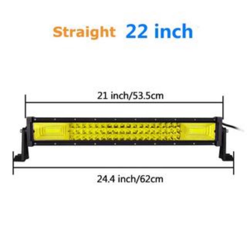 12D Straight lights Bar TRI-ROW 22'' 32" 42" 50" 52" Led Light Bar Dual ...