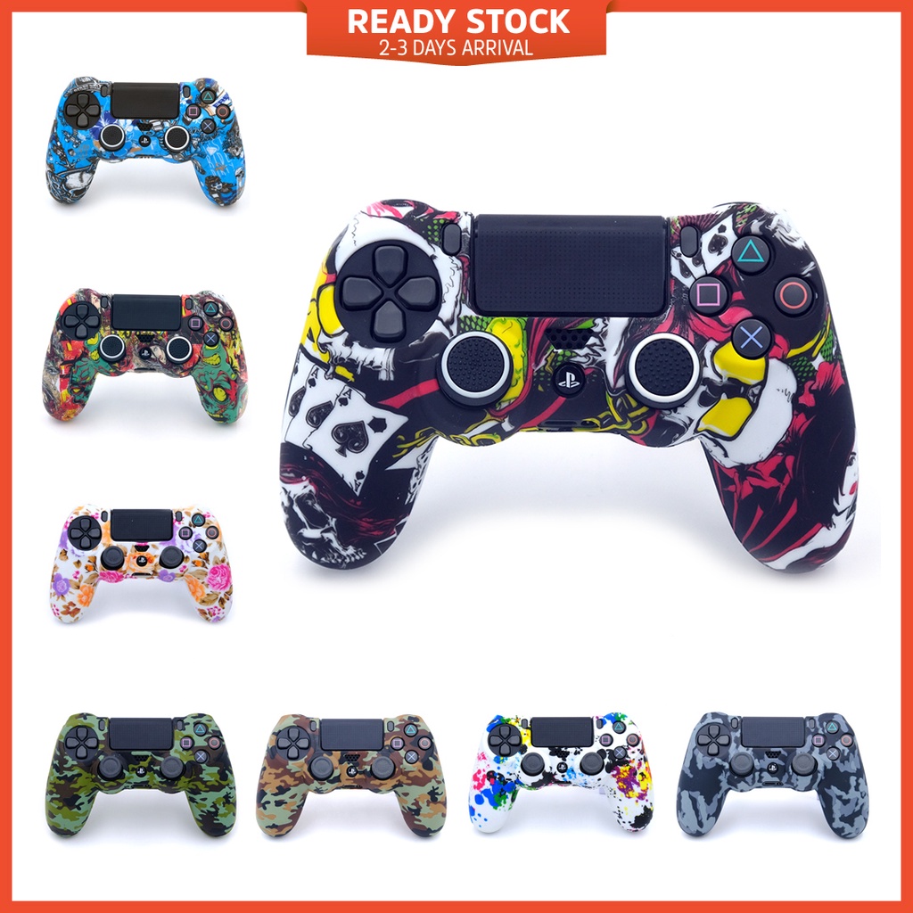 Dualshock 4 PS4 Camo & Pattern Silicone Case. Soft Rubber Cover for PS4 ...
