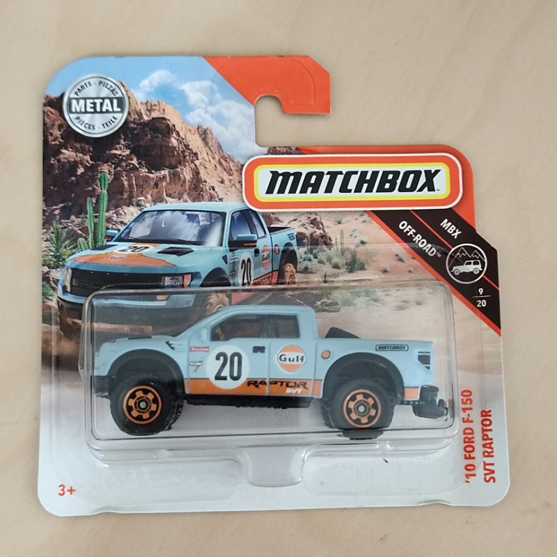 Matchbox Ford F150 SVT Raptor Gulf Short Card | Shopee Malaysia