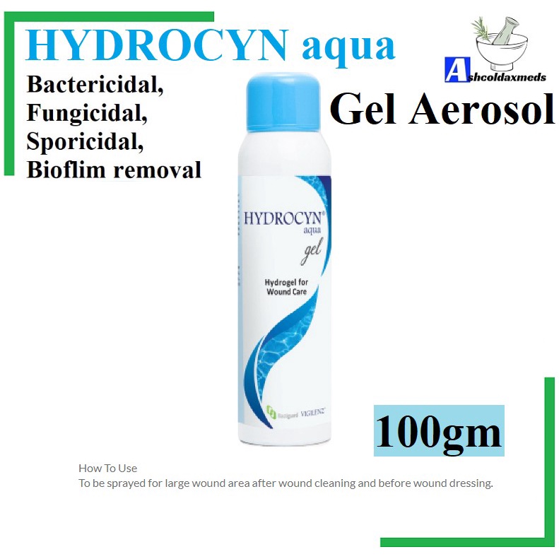Vigilenz Hydrocyn Aqua Aerosol Hydrogel Spray 100g (Hydrogel for wound ...