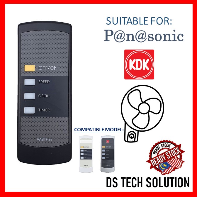 P@n@sonic KDK Wall Fan Remote Control [READY STOCK] P@n@sonic F-MU44R ...