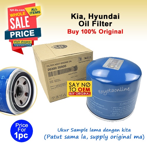 HYUNDAI, KIA OIL FILTER - CERATO, SPORTAGE, RONDO, SEPHIA, SPECTRA ...