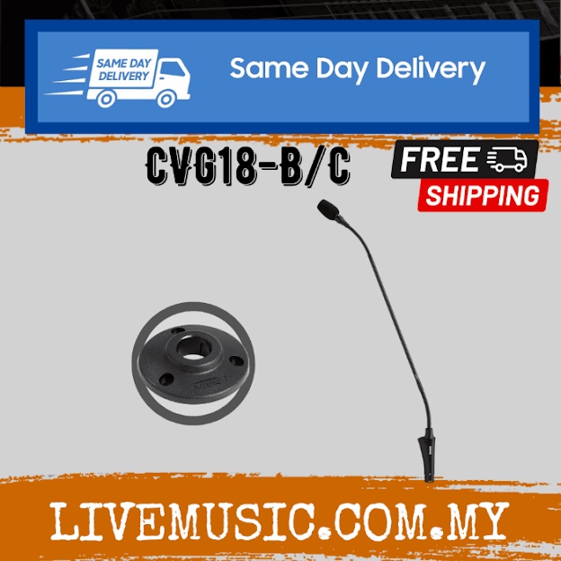 Shure CVG18-B/C Centraverse 18 inch Gooseneck Condenser Microphone ...