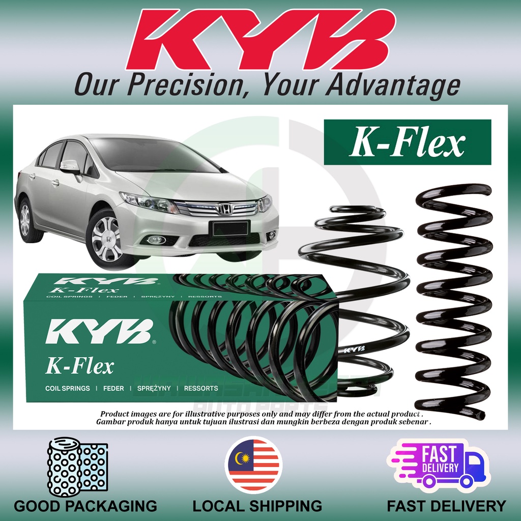 Honda Civic FB TRO Front / Rear Coil Spring Heavy Duty Kayaba KYB K-FLEX [Original] 2012-2015 ...